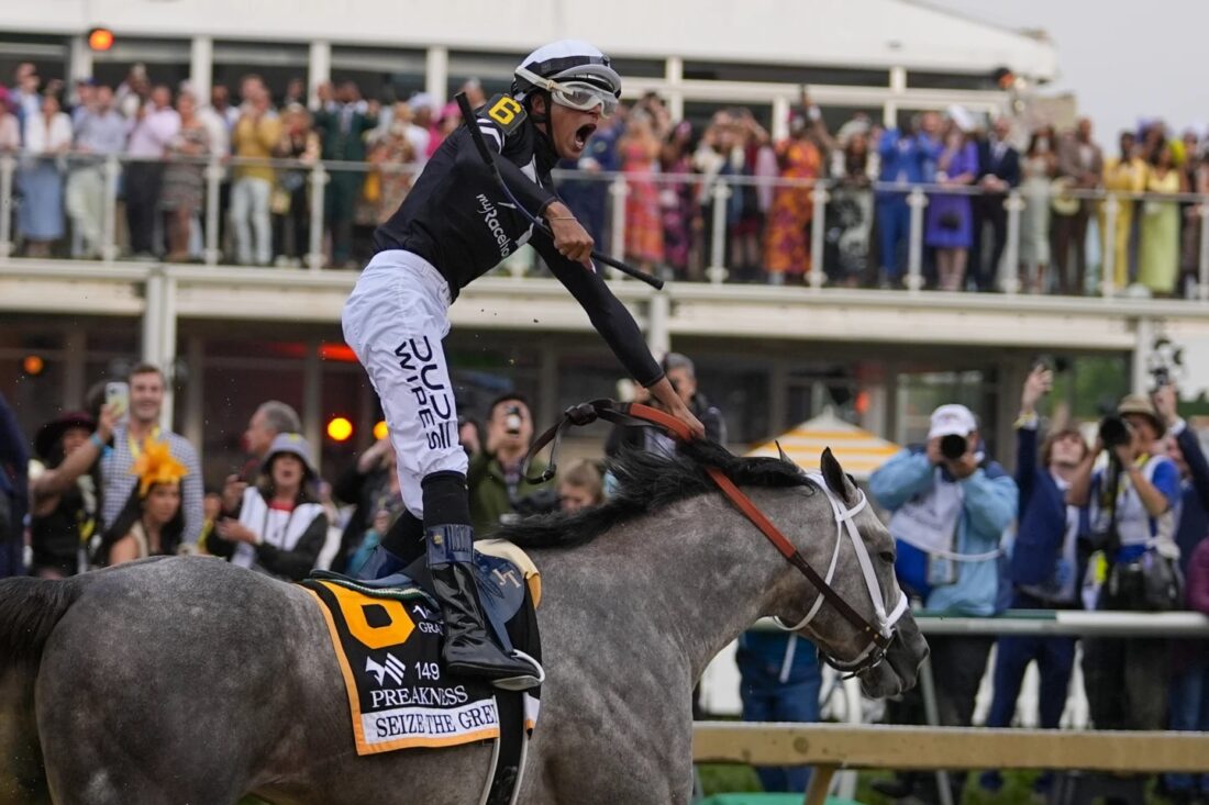 Seize the Grey seizes the day as surprise Preakness winner | News ...